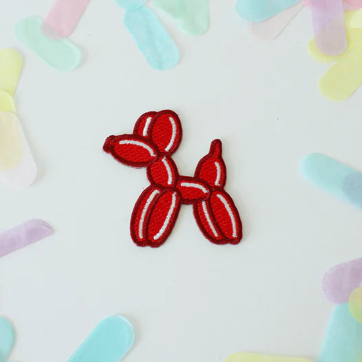 Balloon Dog Embroidered Patch (RED) – Funny Balloons Miami LLC