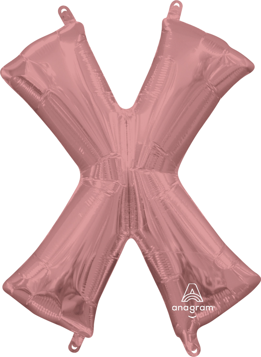 Rose Gold X Giant Letter 3658701 - 34 in – Funny Balloons Miami LLC