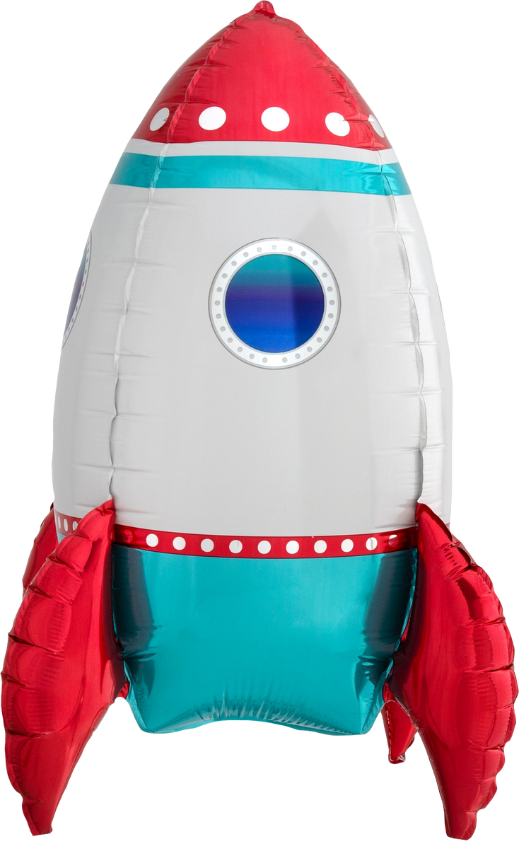 Rocket Ship Foil Centerpiece Balloon – 16x21 in | Anagram Air-Filled ...