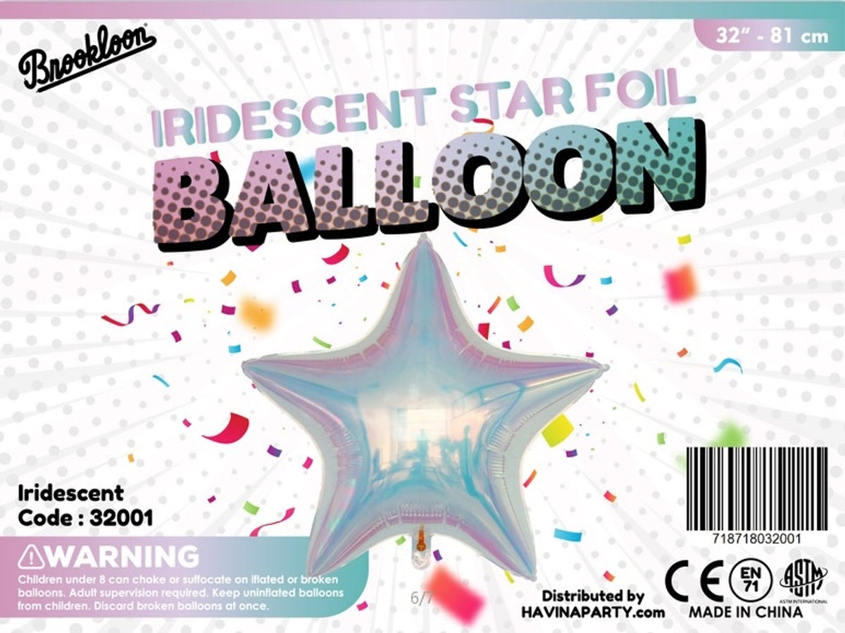 Iridescent Star 323009 - 32 in – Funny Balloons Miami LLC
