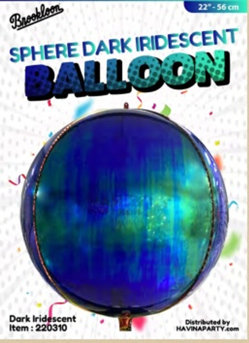 Dark Iridescent Sphere 220310 - 22 in – Funny Balloons Miami LLC