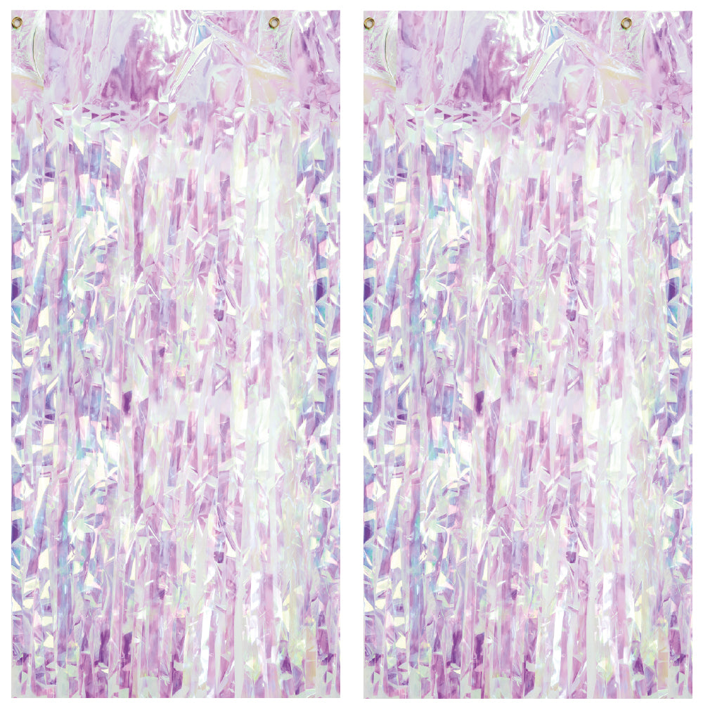 “Iridescent Foil Fringe Curtain 36x96 in – Party Backdrop” – Funny ...