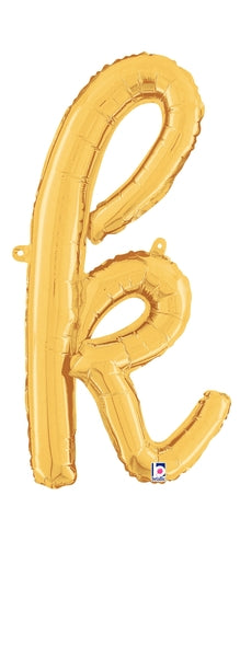Gold K Letter Script - 24 in – Funny Balloons Miami LLC