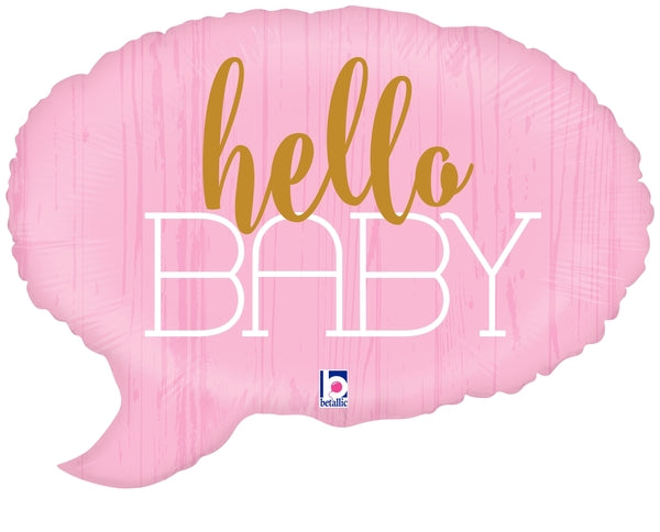 Hello Baby Pink 35692 – Funny Balloons Miami LLC