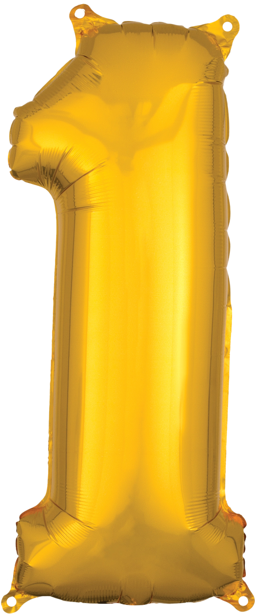 1 Gold 3655301 - 26 in – Funny Balloons Miami LLC