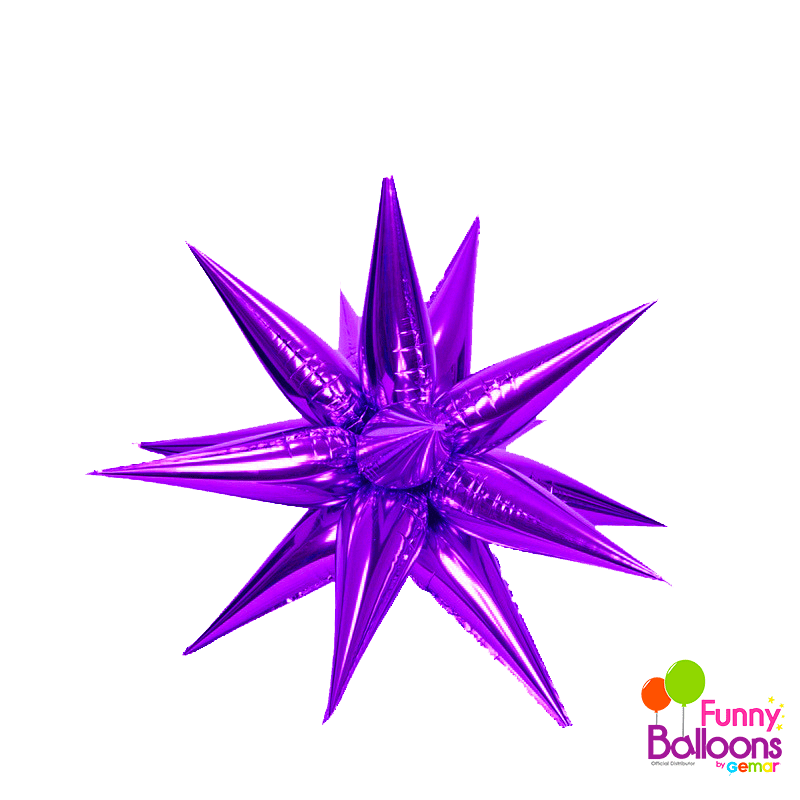 Exploding Star Balloon Purple 12494 - 26" – Funny Balloons Miami LLC